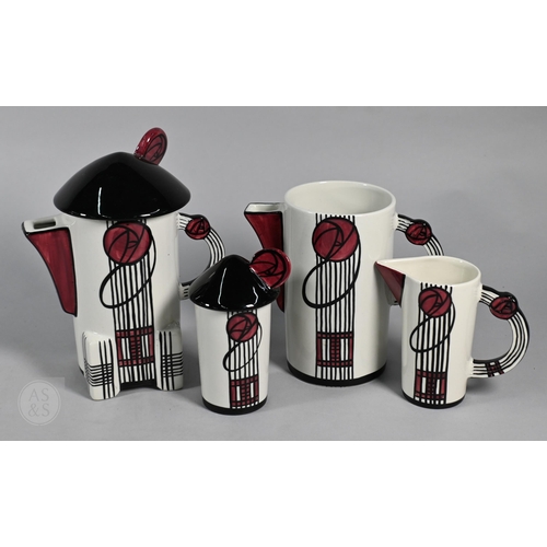 Lorna Bailey ceramics: Three various vases and a jug with brightly ...