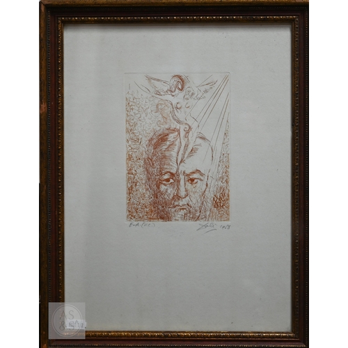 Salvador Dali (1904-89) - 'Sigmund Freud', EA (HC) etching, pencil ...