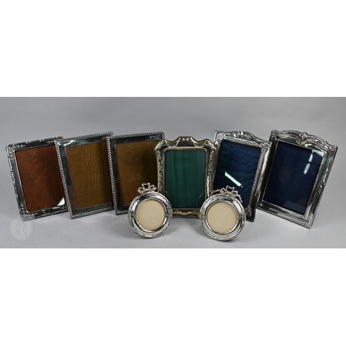A pair of small Edwardian silver-faced photograph frames, Birmingham ...