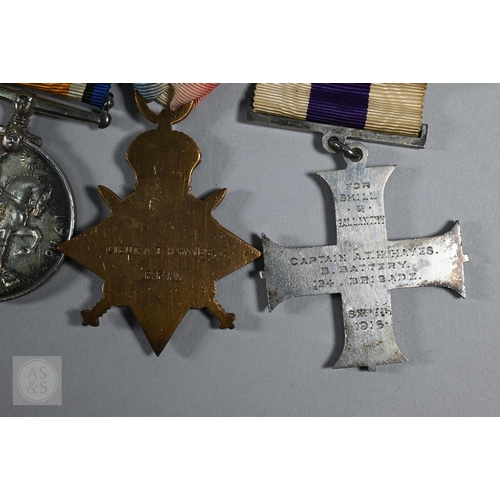 A WWI Battle of The Somme Military Cross / M-I-D medal group of four to ...