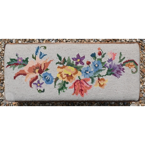 Antique mahogany stool with shell carved cabriole supports and ball and ...