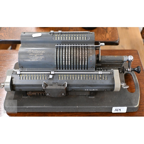A vintage 'Britannic' mechanical calculator by Guy's Calculating ...