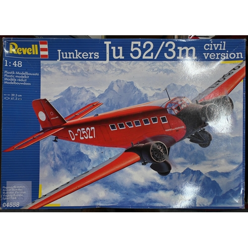 A selection of boxed retro tinplate models to/w unmade model kits, etc ...