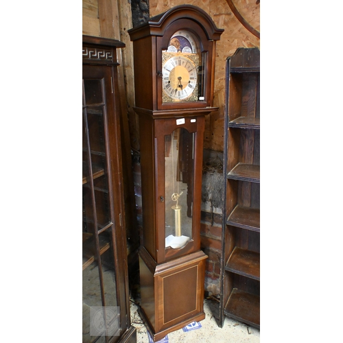 A modern 'Richard Bread' (Cornwall) granddaughter clock with moon phase ...
