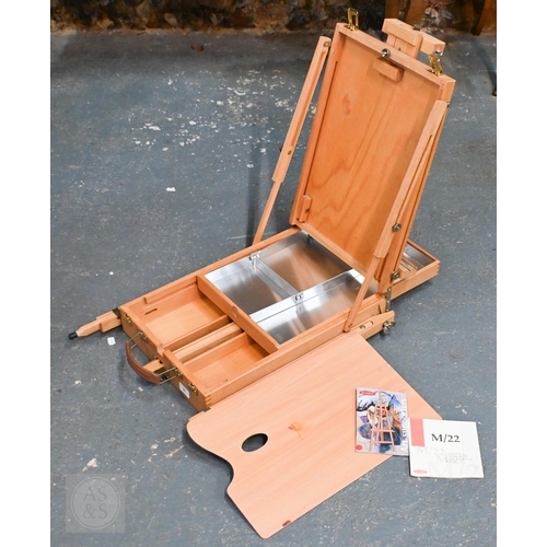 An Italian portable artists easel/palette set by Mahof, little used, to ...