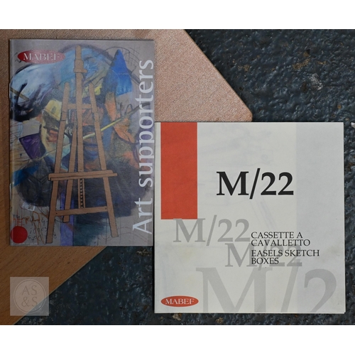 An Italian portable artists easel/palette set by Mahof, little used, to ...