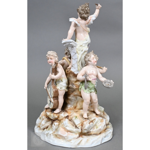 A late 19th/early 20th Century Thuringia porcelain figure group 'in the ...