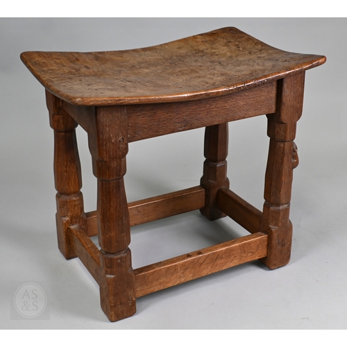 Robert Thompson (1876-1955), a Mouseman of Kilburn pollard oak saddle ...