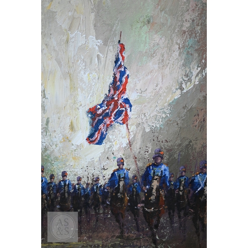 Colin Maxwell Parsons 'Glenn' (b 1936) - Cavalry officers, oil on ...