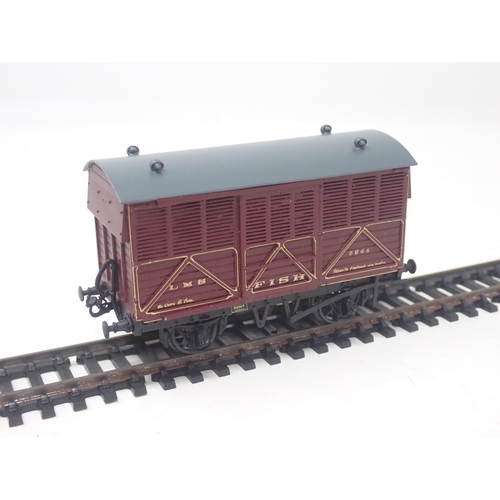 A kit built 00 gauge LMS Fish Van with Lawrence Scale Plate and signed ...