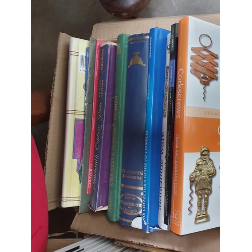 Four boxes of antique reference Books