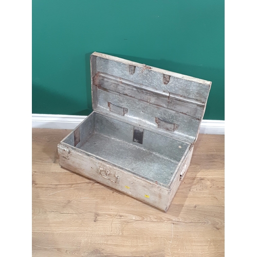A painted tin Trunk