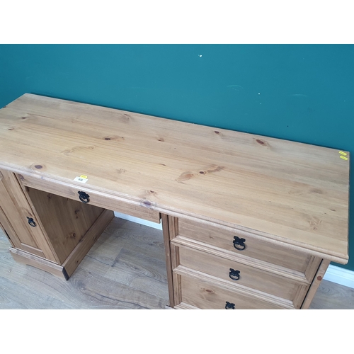 A modern pine Dressing Table 4ft 10in W x 2ft 6in H (R3)