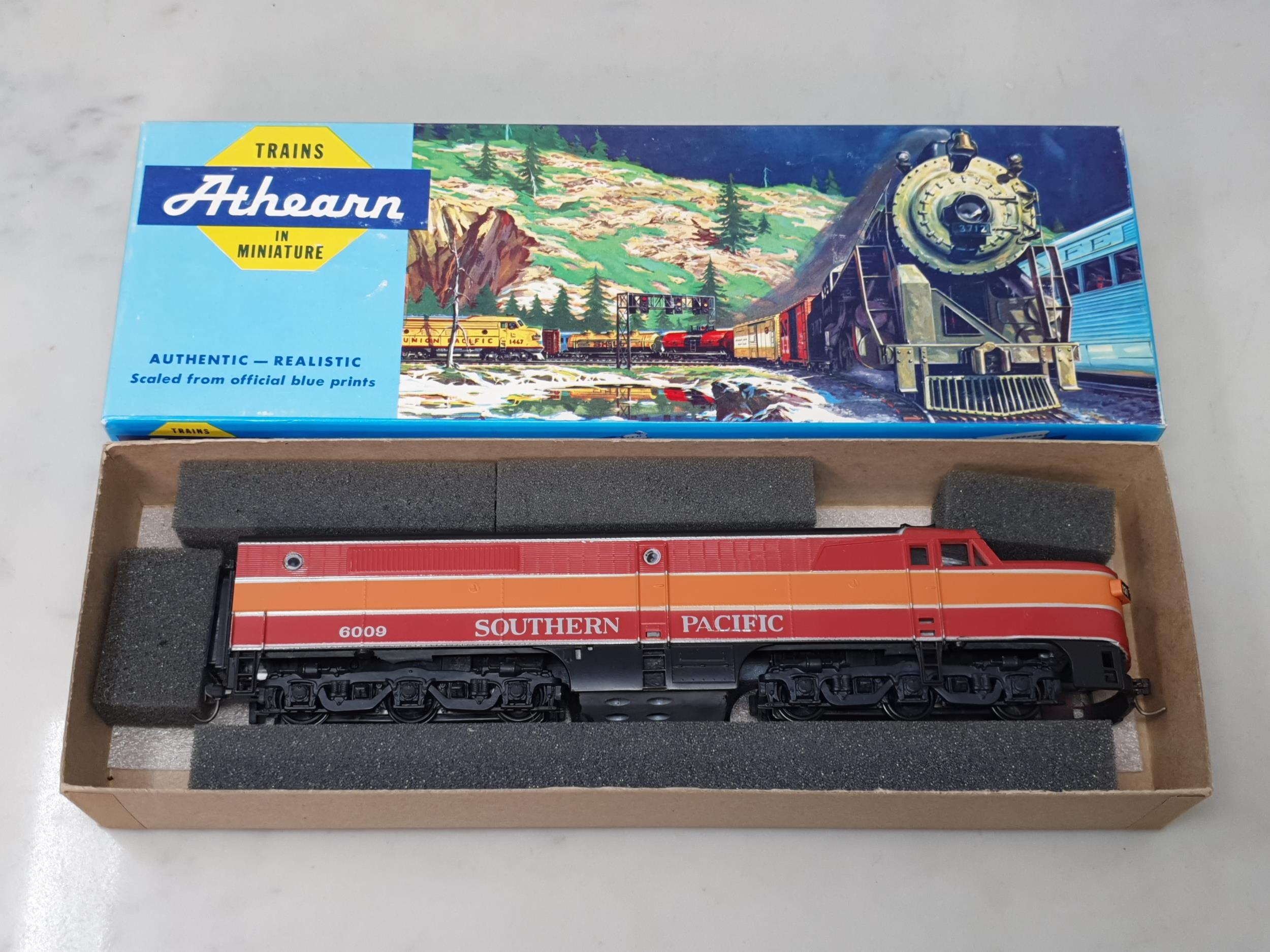 Four boxed Athearn HO scale American Locomotives including F45 diesel ...