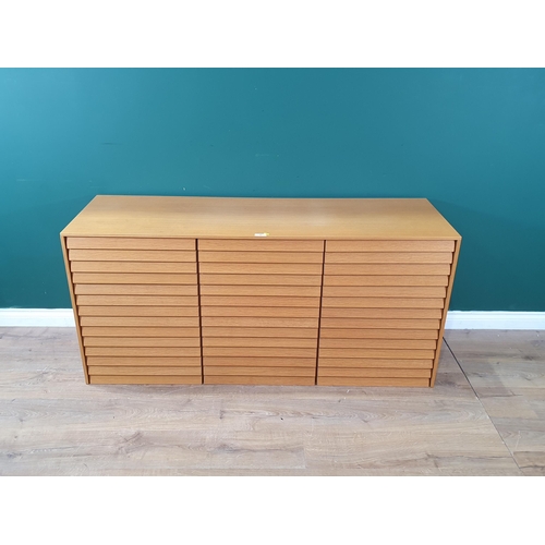 A modern Chest having three banks of drawers, 5ft W x 2ft 5in H (R9)