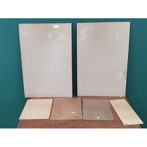 Six cardboard Advertising Posters for 'Oxo' 'Simoniz Wax', 'Player's ...