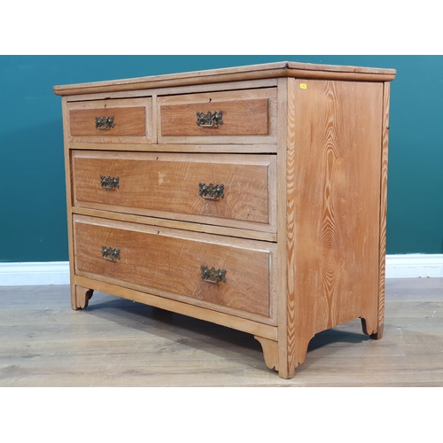 A Chest of two short over two long Drawers, 2ft 8"High x 42"Wide x 19 ...
