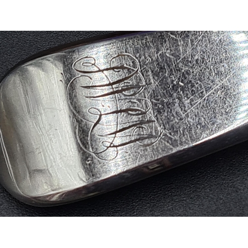 A case of plated fiddle pattern Cutlery engraved initials (23items)