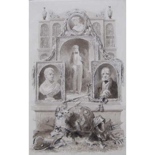 MANNER OF RICHARD CORBOULD (1757-1831). Study for a memorial to a ...