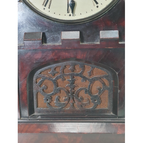 A 19th Century mahogany Gothic style Bracket Clock, with arched top ...