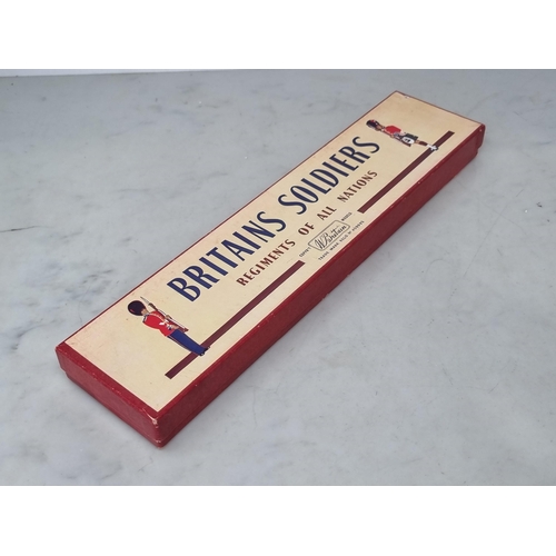 A boxed Britains No.2021 set of United States Military Police 'Snowdrops'