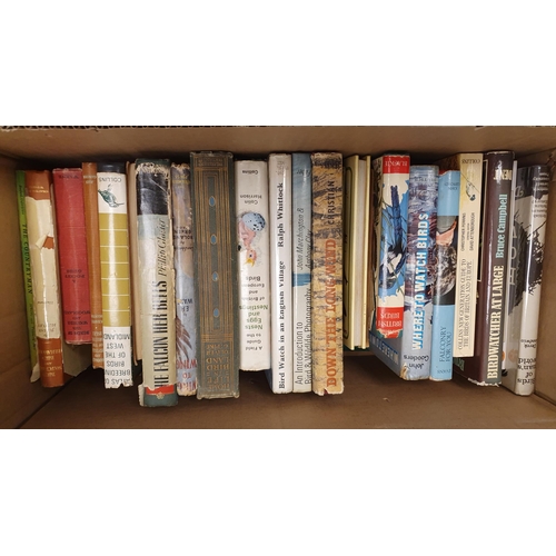 Four boxes: Books on Birds, chiefly British Isles