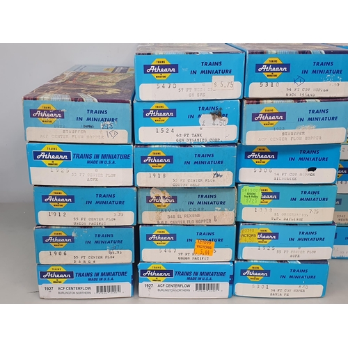 Twenty three boxed Athearn HO scale American Wagons