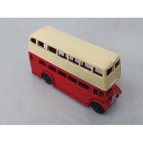 A Dinky Toys No.29c Type 1 red and cream Double Deck Bus, M, ideal for ...