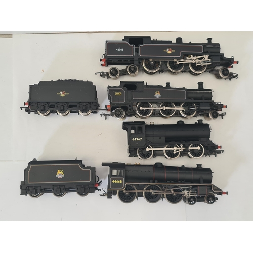 Four unboxed 00 gauge Locomotives including Airfix Prairie Tank, Hornby ...