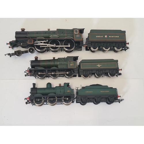 Three unboxed 00 gauge GWR Locomotives including Mainline Dean's Goods ...