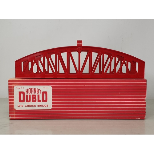 A boxed Hornby Dublo 5015 plastic Girder Bridge with rare red base, Nr ...