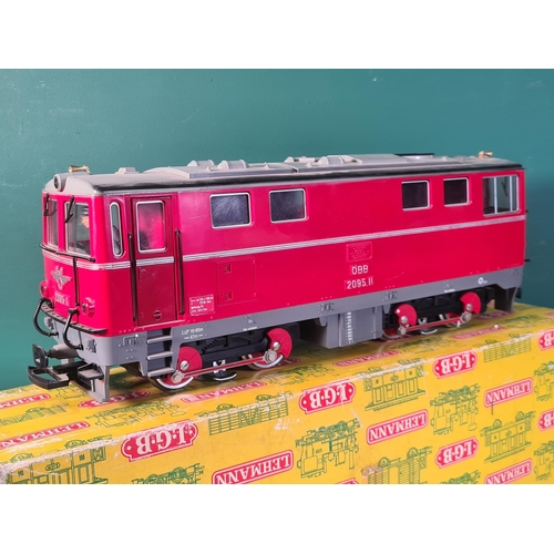 A boxed L.G.B. G Gauge 2095 Bo-Bo diesel Locomotive