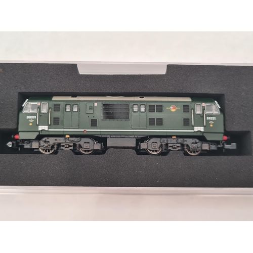 A boxed Dapol N gauge Class 22 diesel Locomotive in BR green livery