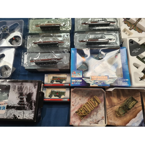 Three boxes of boxed Corgi Legends Military Vehicles and Atlas Editions ...