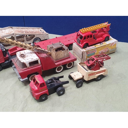 A quantity of Triang Minic and other tinplate Toys including plastic ...