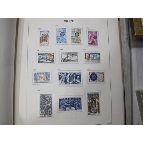 A Collection of French Stamps, mint/used , within a dark blue Davo ...