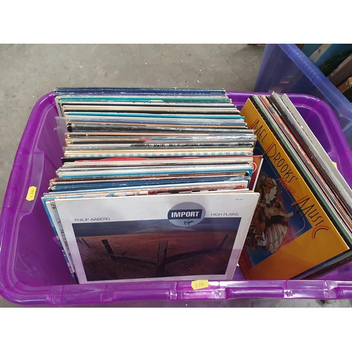 A box containing a quantity of various LPs, (R8)