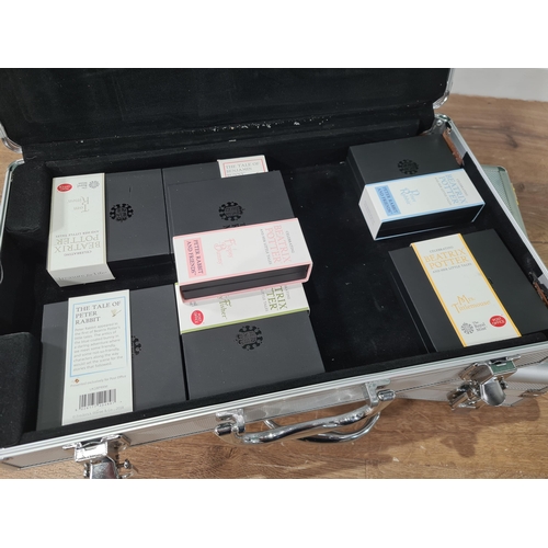 Three silver coloured metal Coin Cases (R3)