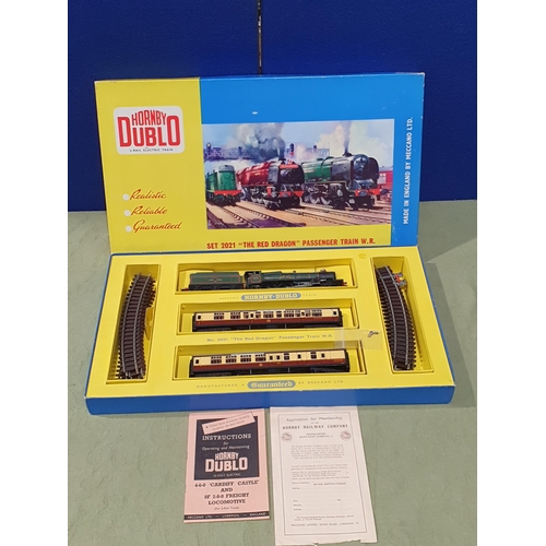 A boxed Hornby Dublo 2021 'Red Dragon' Passenger Set, contents M, box ...