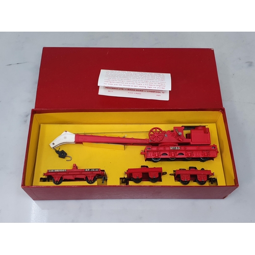 A boxed Hornby Dublo 4620 Breakdown Crane in plain red box, Nr M, box ...