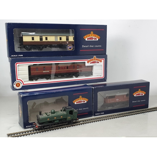A Bachmann 00 gauge 67XX 0-6-0 Pannier Tank in GWR livery, a boxed ...