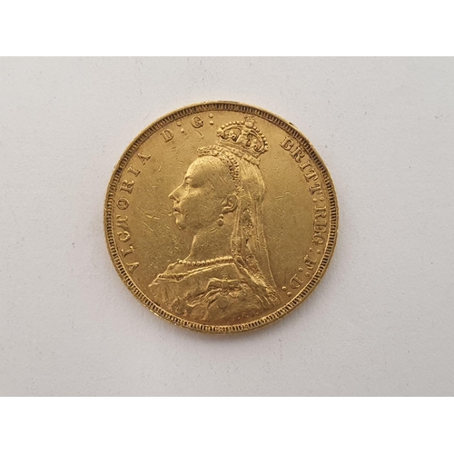 Queen Victoria 1890 Jubilee Head Sovereign