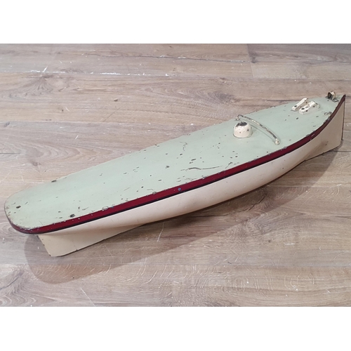 A wooden Pond Yacht Hull and a Steam Launch Hull (R6)
