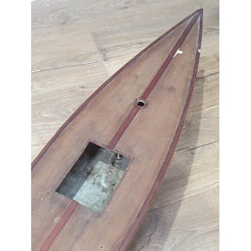 A wooden Pond Yacht Hull and a Steam Launch Hull (R6)