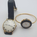 A Jean Renet Gentleman's Wristwatch, the circular cream enamel dial ...
