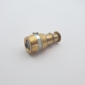 A miniature gilt metal Monoscope with mother of pearl decoration