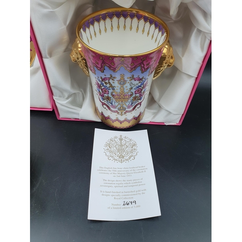 The Royal Collection bone china Ltd Edition Lionhead Beaker and Plate ...