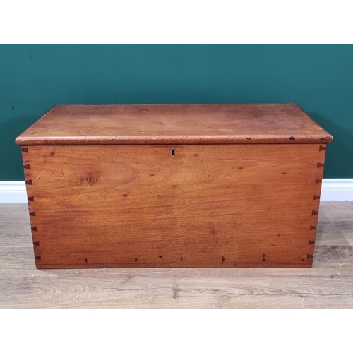An elm Blanket Box with pair of carry handles, 18"High x 37"Wide x 18 ...