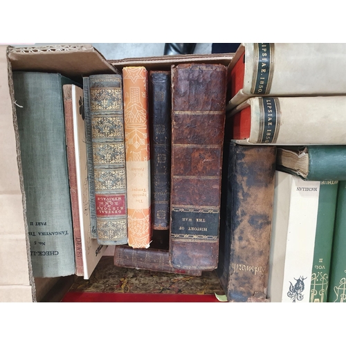 BOX Assorted volumes including Winston Churchill, Ciceronas Opera ...