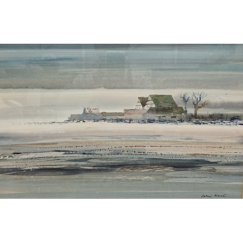 COLIN KENT.' Evening, Farmstead', signed, watercolour, 13 x 19 1/2 in ...